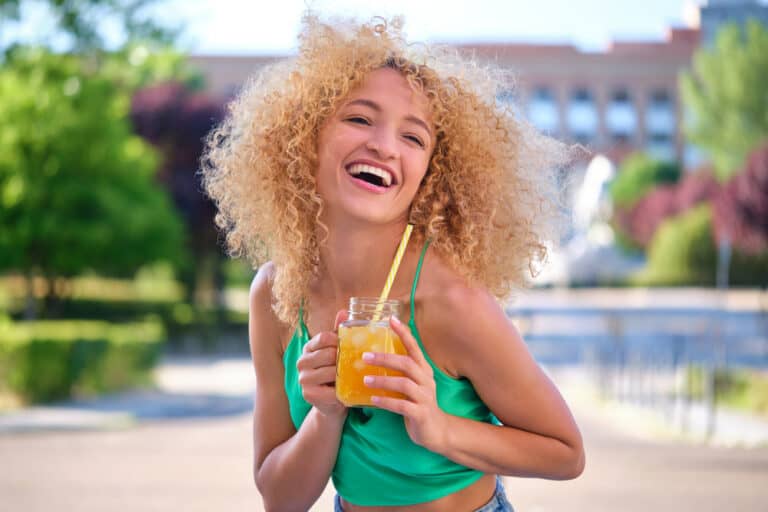 Wella 7A Before and After Results on Brassy Bleached Hair