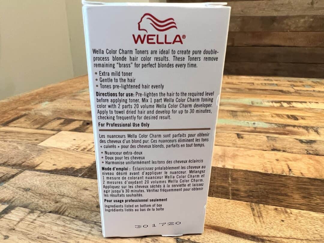 Wella Color Charm Toners: Wella Toner Chart Before and After